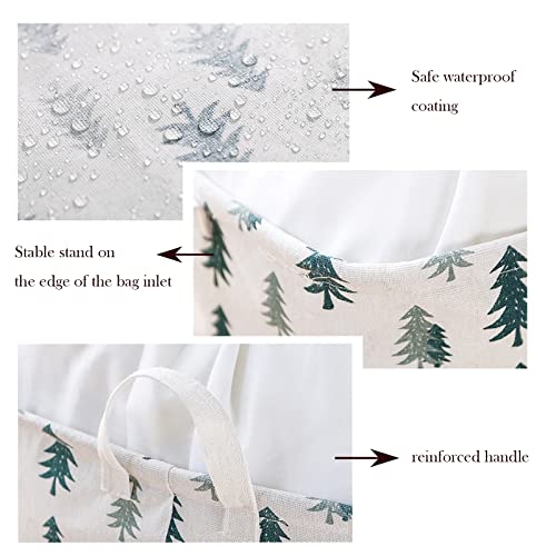 RUIBOER Clothes Storage Bag, 2 Pack Large Organizers set Cotton and linen Collection for Blankets socks dresses Comforters Bedding Clothing Pillow Reinforced Handle Thick Fabric (Bins)