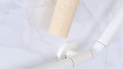 CRODY Bath Wall Attachment Handrails Grab Bar Rails Grab Bar, Wall Mounted Towel Rack, Safety Non Slip Handle L-Shaped Design 135 Degree/30 * 30Cm