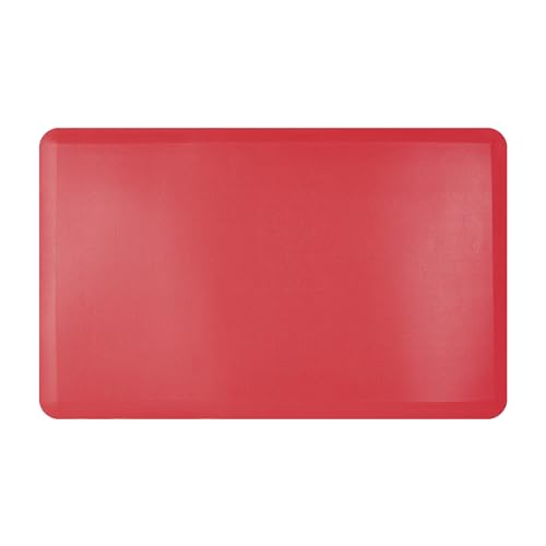 Art3d Anti Fatigue Mat - 1/2 Inch Cushioned Kitchen Mats - Comfort & Non Slip Cushion for Standing Desk, Office or Garage Floor (17.3"x28", Red)