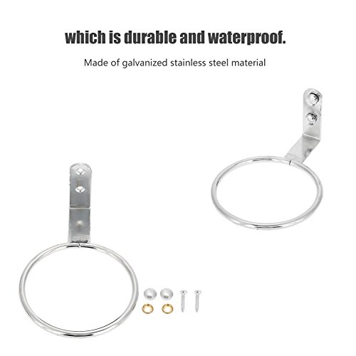 Adjustable Hair Dryer Holder, Stainless Steel Nail Mounted High Strength Hands Free Galvanized Hair Dryer Holder, for Home Bathroom