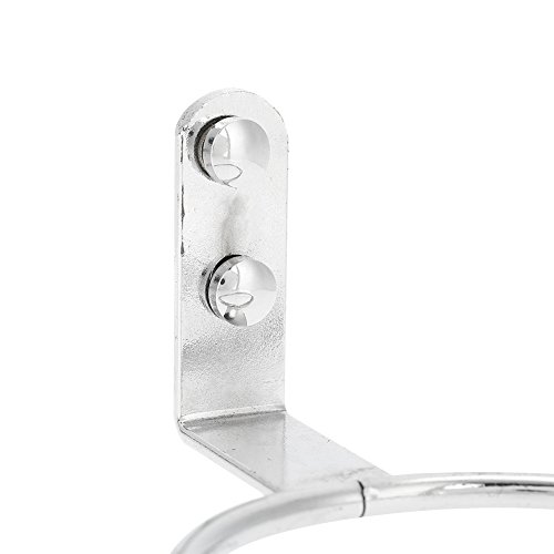 Adjustable Hair Dryer Holder, Stainless Steel Nail Mounted High Strength Hands Free Galvanized Hair Dryer Holder, for Home Bathroom