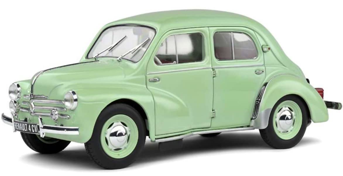 1955 4CV Vert D'eau Green 1/18 Diecast Model Car by Solido S1806602