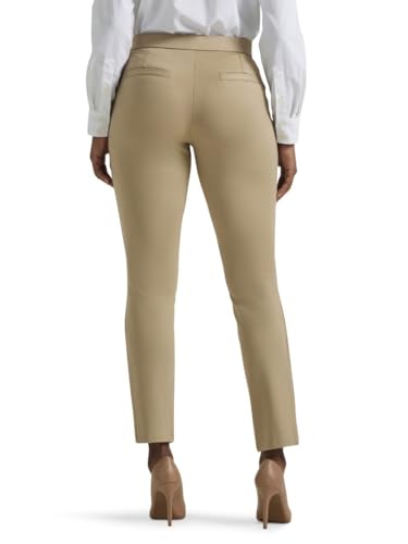 Lee Women's Ultra Lux Comfort Any Wear Slim Ankle Pant Kansas City Khaki 16 Long