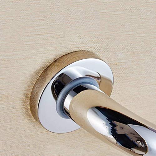CRODY Bath Wall Attachment Handrails Grab Bar Rails Nylon Non Slip Grab Rails,Stainless Steel Shower Safety Handle with Anti-Slip Grip, Rail for Bathroom Safety, Wall Mounted Towel Rack/38Cm