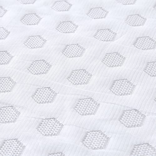 Sleep Philosophy Gel Infused Memory Foam Mattress Topper Luxurious All Season Enhanced Bed Support, Queen(3" Thick), Removable Cooling Cover