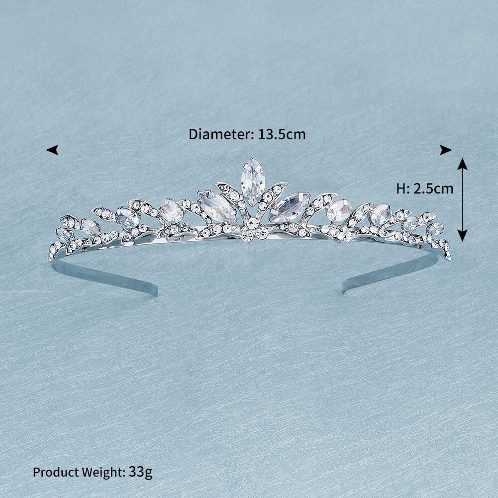 Goledwedy Rhinestone Bridal Tiara for wedding Birthday Crown Princess Tiaras and Crowns for Women