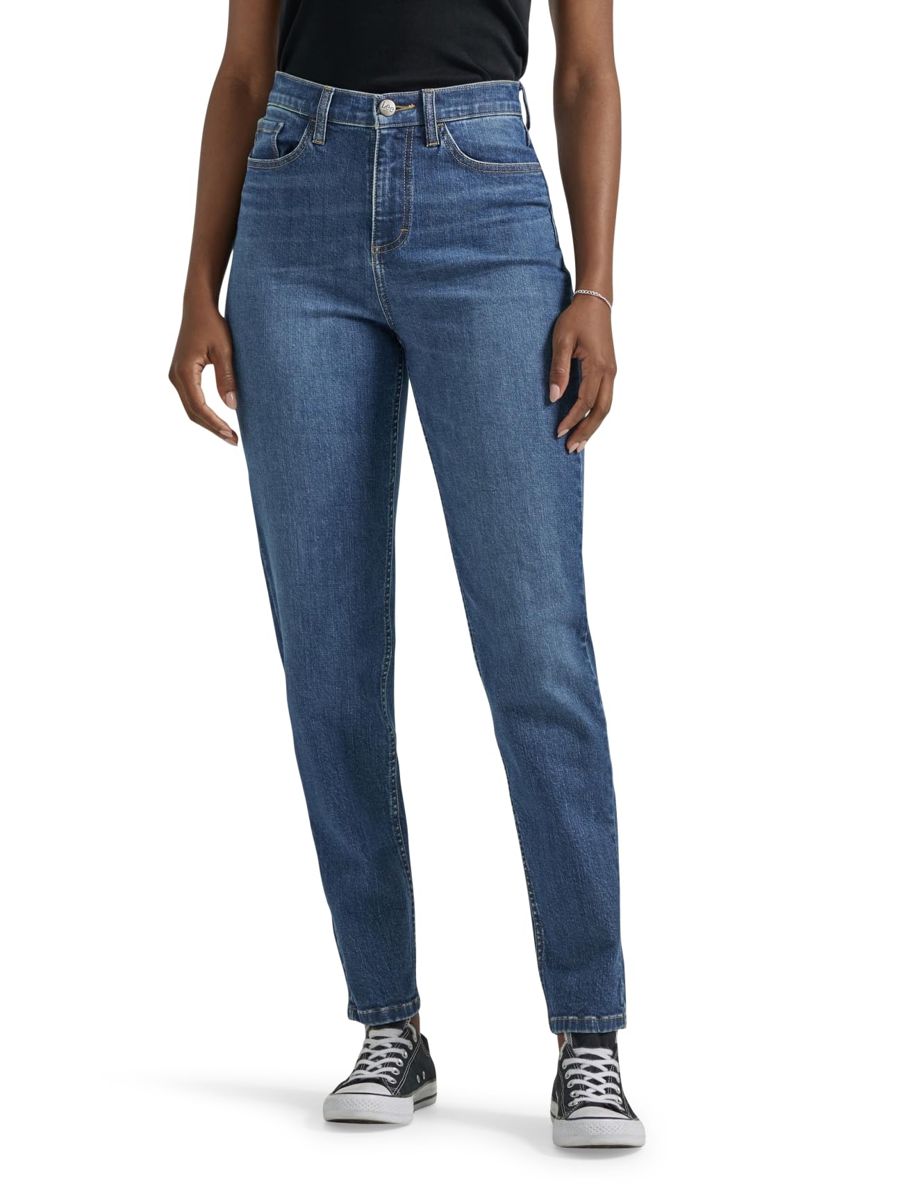 Lee Women's Legendary High Rise Mom Jean, Standout, 14