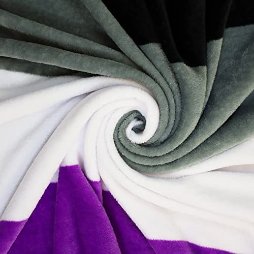 Asexual Pride Super Plush Blanket - 50x60 Soft Throw Blanket - Perfect for Cuddle Season Ace Price LGBT Blanket