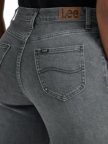 Lee Women's Legendary High Rise Mom Jean, Washed Black, 6