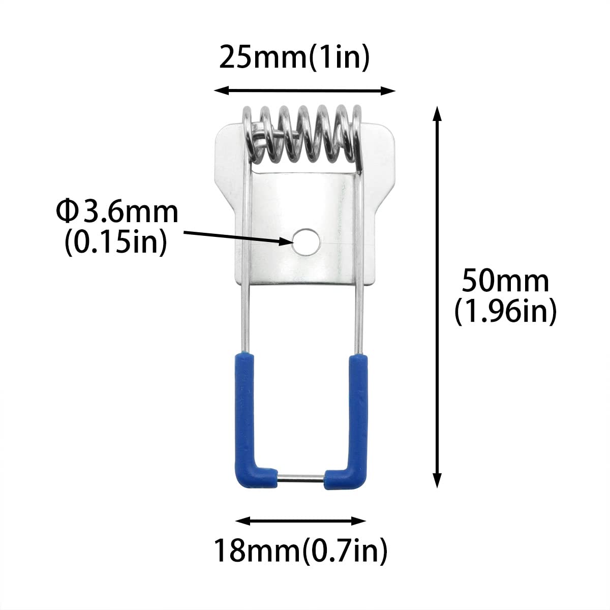 DGHAOP 10pcs Downlight Panel Lamp Spring Clip 18x25mm Light Emitting Diode Recessed Lighting Accessories for Ceiling Lamp