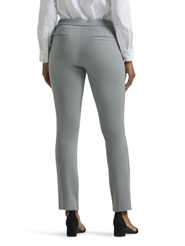 Lee Women's Ultra Lux Comfort Any Wear Slim Ankle Pant Dover Gray 10 Short