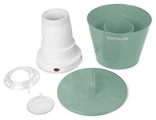 Nostalgia Hot Air Electric Popcorn Bucket with Lid, 24 Cup, Healthy Oil Free Popcorn with a Removable Serving Bucket for Easy Snacking, Sage