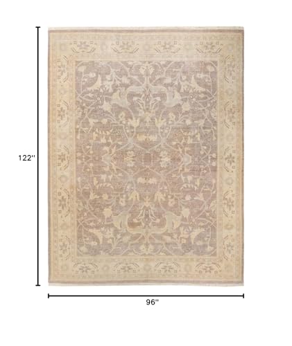 Solo Rugs One of a Kind Hand Knotted Hand Made Wool Contemporary Tribal Eclectic Gray 8 x 10 Area Rug
