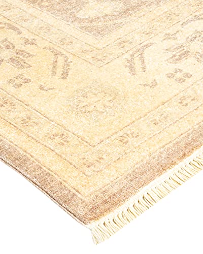 Solo Rugs One of a Kind Hand Knotted Hand Made Wool Contemporary Tribal Eclectic Gray 8 x 10 Area Rug