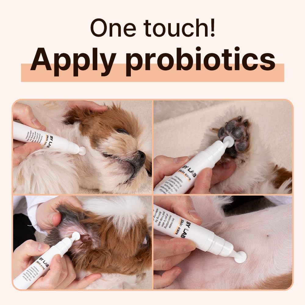 BYLAB Skin Care Dog pet Skin Disease kucing Sensitive Ointment Cream, white