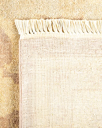 Solo Rugs One of a Kind Hand Knotted Hand Made Wool Contemporary Tribal Eclectic Gray 8 x 10 Area Rug