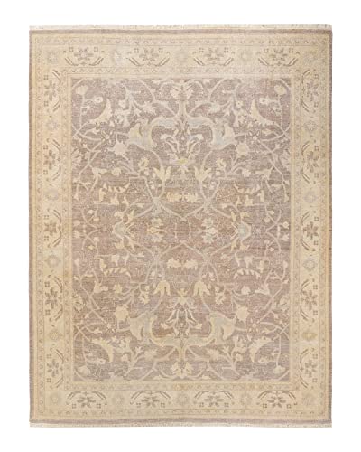Solo Rugs One of a Kind Hand Knotted Hand Made Wool Contemporary Tribal Eclectic Gray 8 x 10 Area Rug
