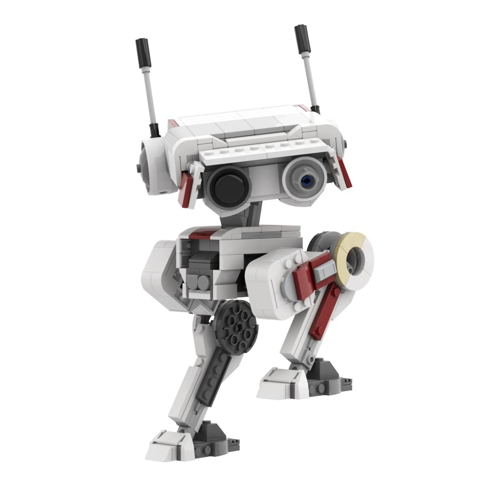 Sayotoo Space War Bd-1 Building Block Set,Collectible Toy; Puzzle Robot Kit for Kids(414 PCS), White