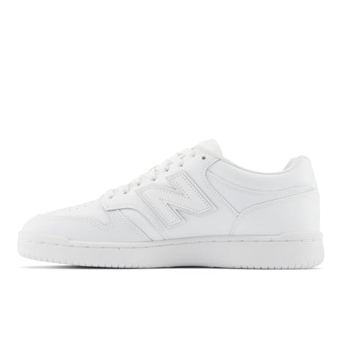 New Balance Unisex-Adult BB480 V1 Sneaker, White/White/White, 10