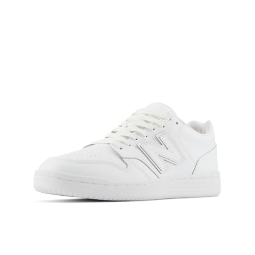 New Balance Unisex-Adult BB480 V1 Sneaker, White/White/White, 10