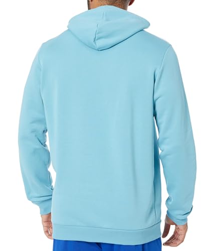 adidas Men's Essentials Fleece 3-stripes Hoodie, Preloved Blue, Small