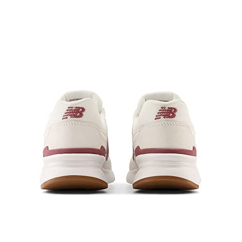 New Balance Women's 997H V1 Lifestyle Sneaker, Sea Salt/Washed Burgundy, 10