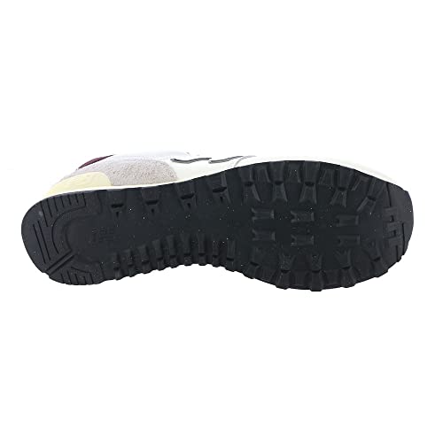 New Balance Unisex 574 V2 Lace-Up Sneaker, White/Burgundy, 9.5 US Men