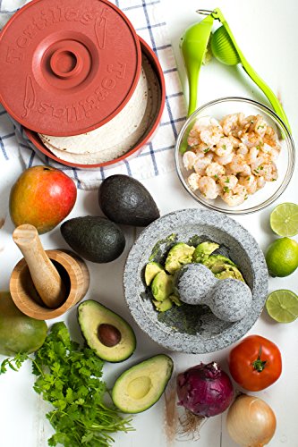 IMUSA USA Granite Molcajete Spice Grinder 6-Inch, Gray