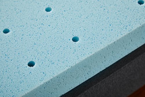 Bedsy Sleep Mattress Topper Gel Memory Foam, Queen, Blue
