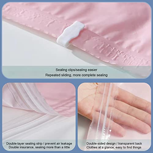 Vacuum Storage Bag with Electric Pump, 10-Pack Space Saving Bag, Vacuum Compression Bag for Travel and Home for Quilts, Blankets, Clothes, Pillows.