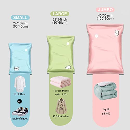 Vacuum Storage Bag with Electric Pump, 10-Pack Space Saving Bag, Vacuum Compression Bag for Travel and Home for Quilts, Blankets, Clothes, Pillows.