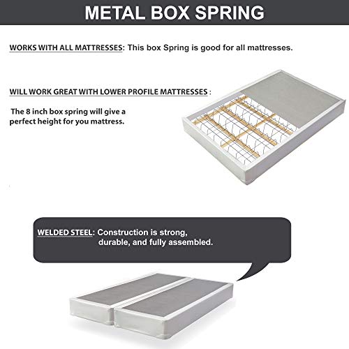 Spring Air Fully, 5" Assembled Semi Flex Box Spring for Mattress, King Size, Colletion