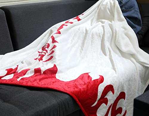Red Clouds Anime Throw Blanket Flannel Fleece Blanket Cosplay Hooded Cloak Shawl Wrap Nap Quilt 80x60 (C, 80''X60'')