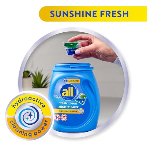 all with Stainlifters Original Mighty Pacs Laundry Detergent Pacs, 4 in 1 Stainlifters, One Tub, 75 Count
