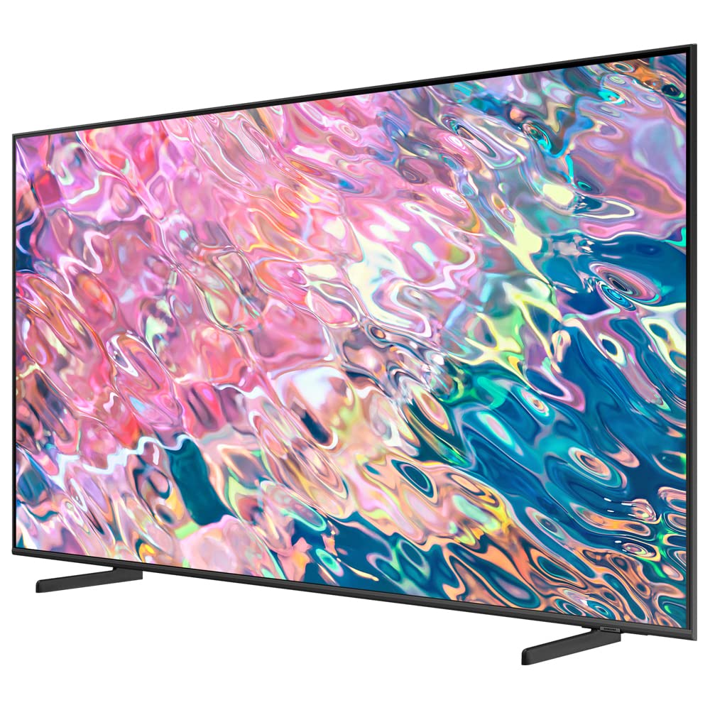 SAMSUNG QN55Q60BAFXZA Q60B 55 inch QLED 4K Quantum Dual LED HDR Smart TV Bundle with Premium 4 YR CPS Enhanced Protection Pack
