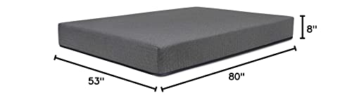 Dreamfoam Bedding Chill 8" Gel Memory Foam Mattress, Full XL- Made in Arizona