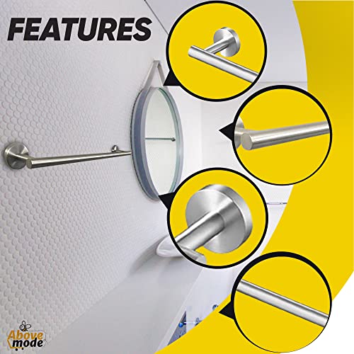 Above Mode β 24 Inch Sturdy Brushed Stainless Steel Towel Bar to Hang Your Towel Smoothly β Wall Mounted & Rust Proof Bathroom Towel Bar