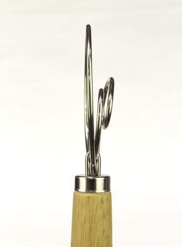 The Original Danish Dough Whisk - LARGE 13.5” Stainless Steel Dutch Style bread dough whisk for pastry, pizza. Great alternatives to a blender, mixer or hook