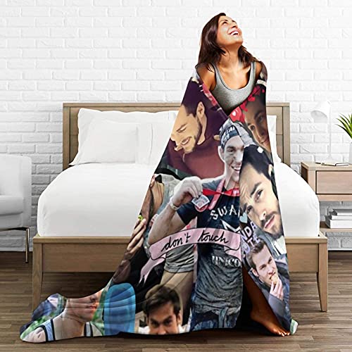 Blanket Chris Wood Soft Flannel Fleece Throw Blanket Soft Flannel All-Season Room Decoration Carpets (50"x40")