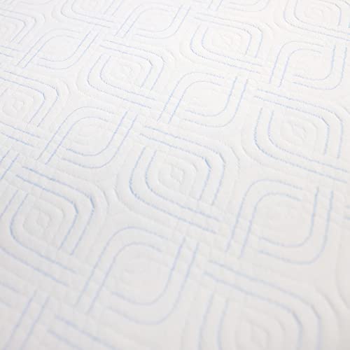 SensorPEDIC Majestic 2-Inch Gel Swirl Memory Foam Mattress Topper, Full, White