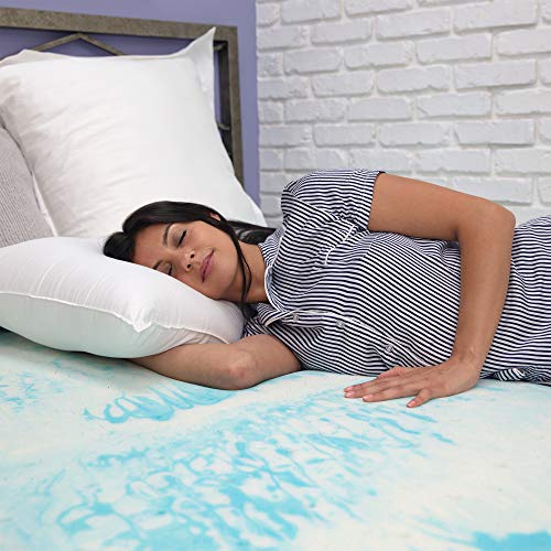 BioPEDIC 3" Gel Swirl Memory Foam Mattress Topper, Queen