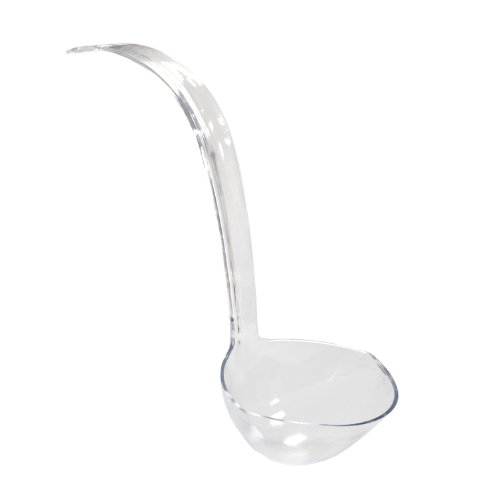 Party Essentials N512 Hard Plastic 5-Ounce Punch Bowl/Serving Ladle, 1-Count, Clear