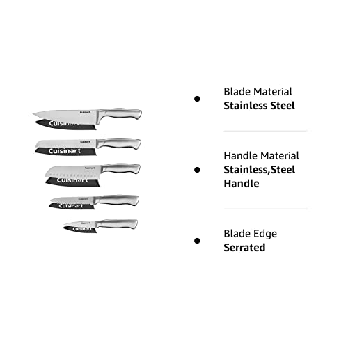 Cuisinart Colored Metallic Knife Set (5-pc Stainless)