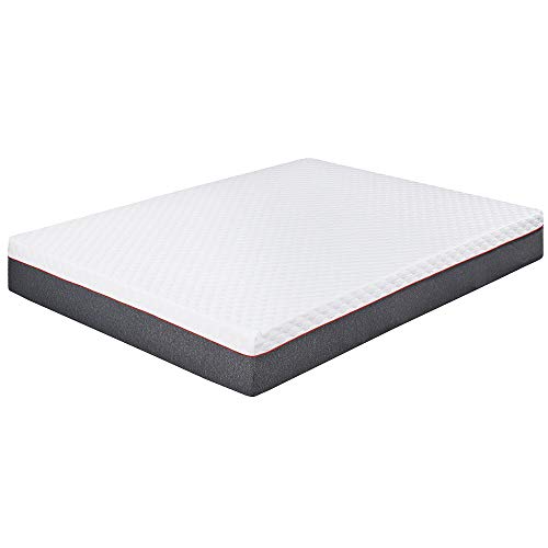 Olee Sleep 10 Inch Firm Memory Foam Mattress Cal King Gray, California King