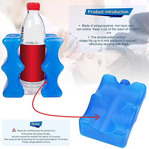 WYKOO Reusable Ice Pack for Breastmilk Storage (Pack of 3), Ice Pack for Breastfeeding Working Mom