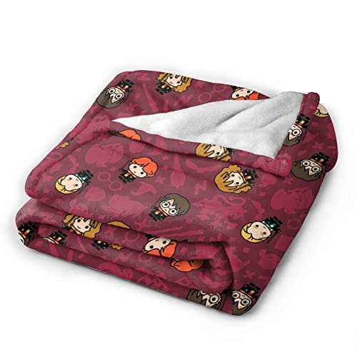 Ucokod Cartoon Throw Blanket Super Soft Fuzzy Cozy Flannel Blanket for Couch Sofa Couch Bed Lightweight Microfiberat Chair Nap Blanket All Seasons Red 40*50 Inches