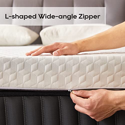 Gel Infused Memory Foam Mattress Topper with Breathable Bamboo Cover - 2 Inches Soft Pad for Mattress Upgration, Zero Pressure Mattress Topper for Back Pain Relief, Queen 60"x80"x2"