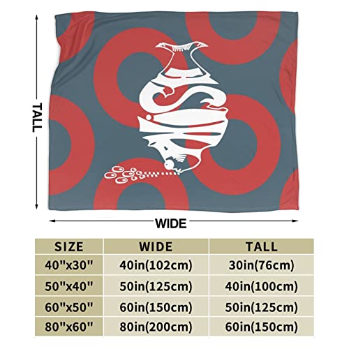 Throw Blanket Super Soft Microfiber Lightweight Cozy Bed Blankets Flannel Blanket for Couch Bed Living Room Gifts for Kids Men Women 60"x50"