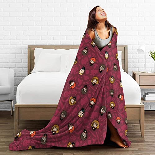 Ucokod Cartoon Throw Blanket Super Soft Fuzzy Cozy Flannel Blanket for Couch Sofa Couch Bed Lightweight Microfiberat Chair Nap Blanket All Seasons Red 40*50 Inches
