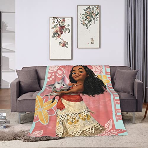 Moana Blanket Super Soft Flannel Lightweight Plush Cozy Sofa Throws Blankets 50"x40"